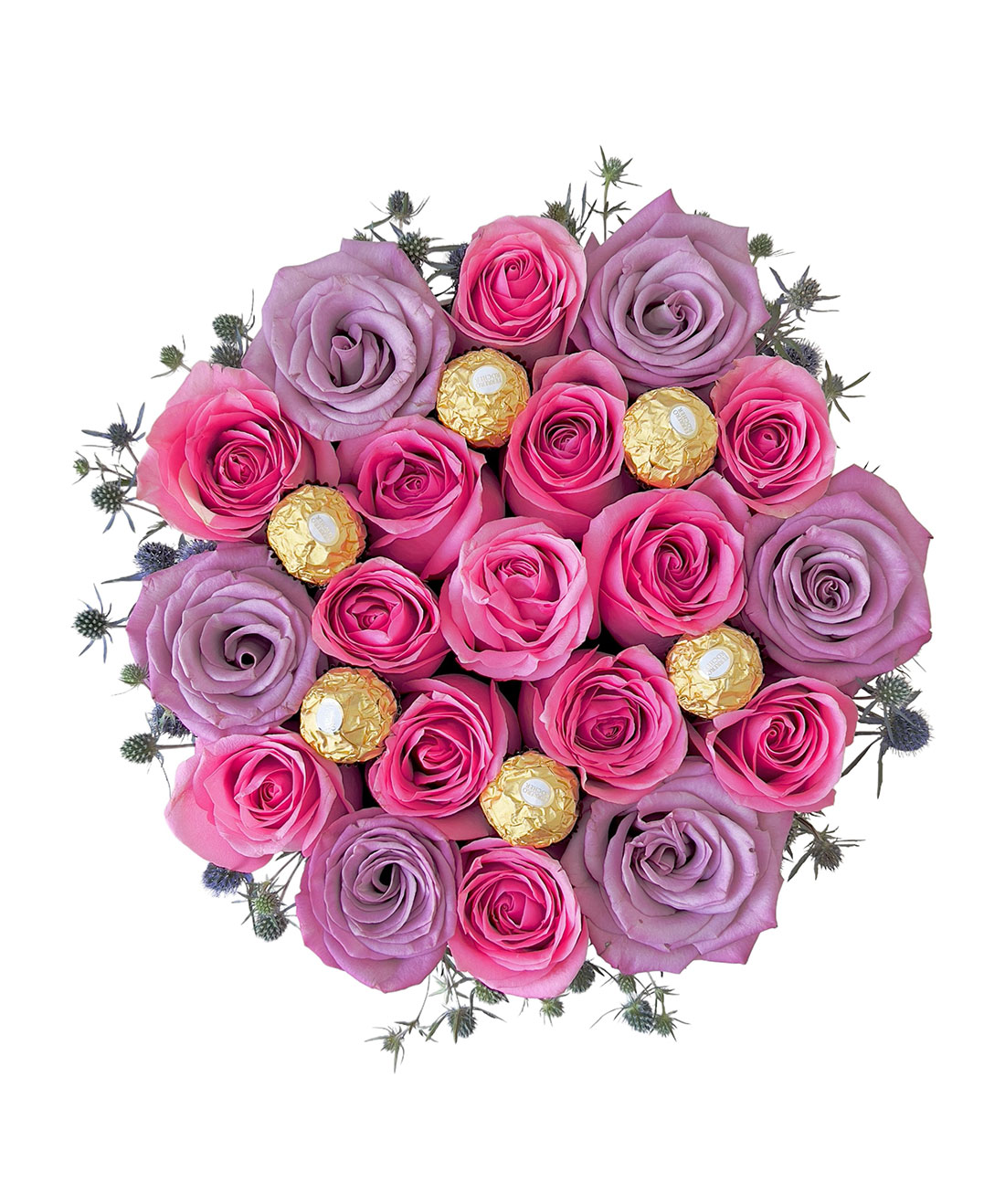 romantic Box Bombones y Rosas - Floreria Detalles Amatista